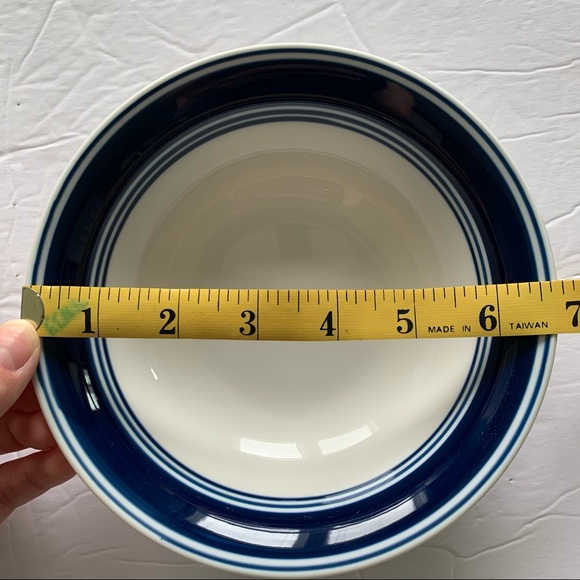 Mainstays | Dining | Mainstays Cereal Soup Bowls Blue White Banded ...